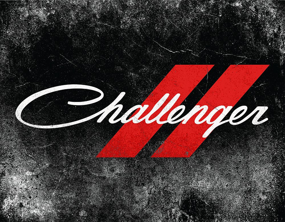 Metal Sign - Dodge Challenger Script – Official FCA-Dodge Gear ...
