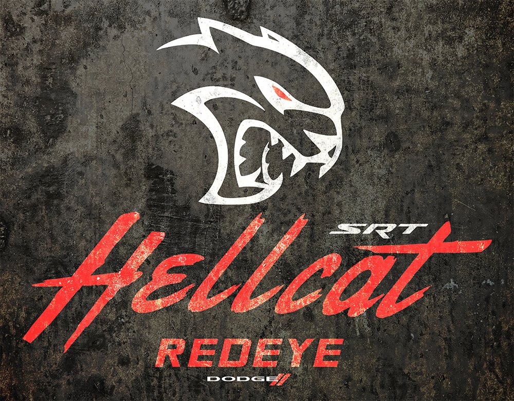 Metal Sign - Dodge Hellcat Redeye – Official FCA-Dodge Gear — Detroit ...