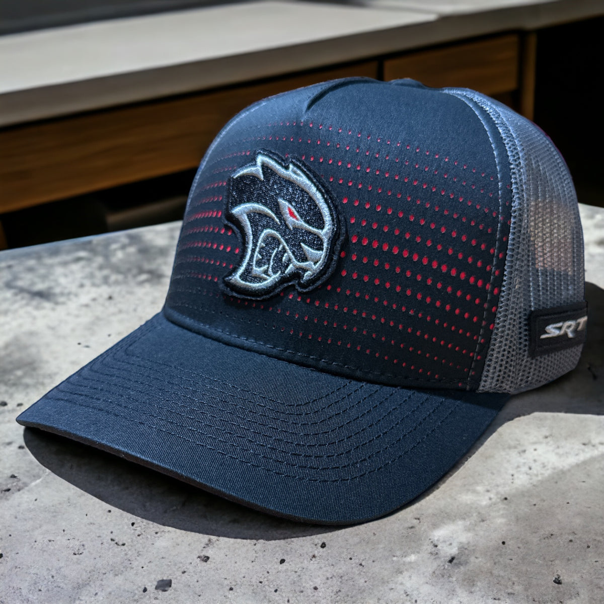 Hat - Dodge SRT Hellcat Redeye Rumble SnapBack Trucker - Black/Charcoal ...