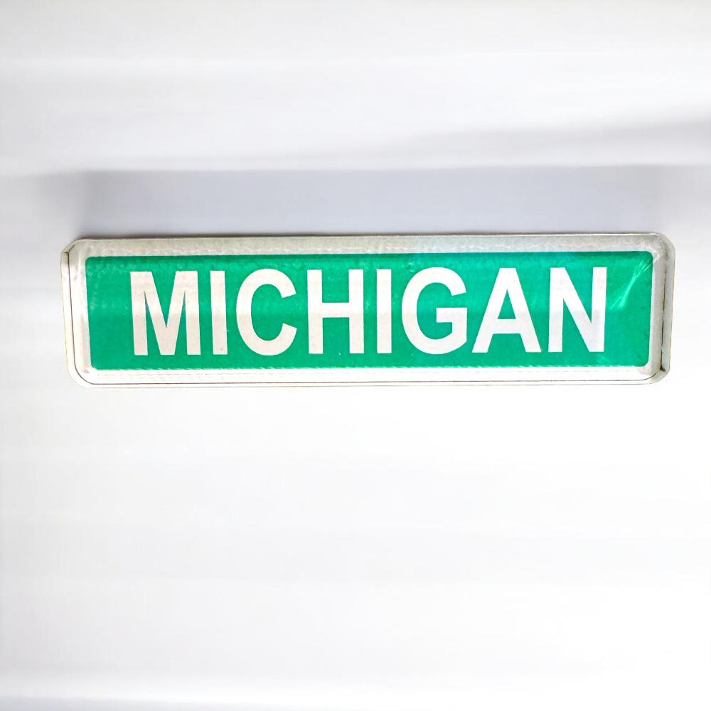Magnet - Michigan Street Sign Simple – Official Detroit Shirt Company Gear