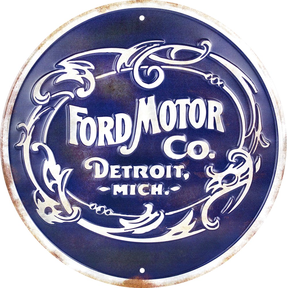 Metal Sign - Ford Motor Company Vintage Logo – Official Hangtime Gear ...