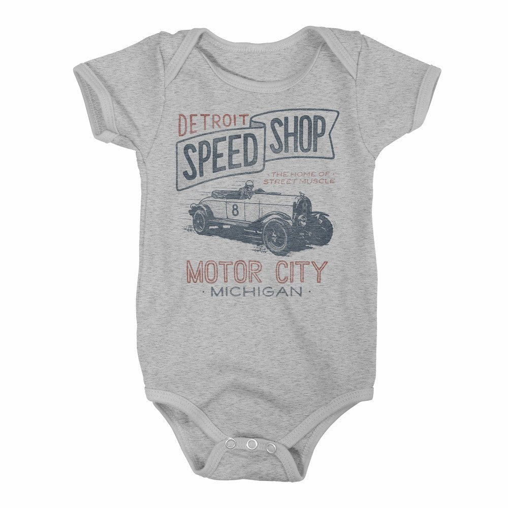 Baby Onesie - Detroit Speed Shop – Official Detroit Shirt Company Gear