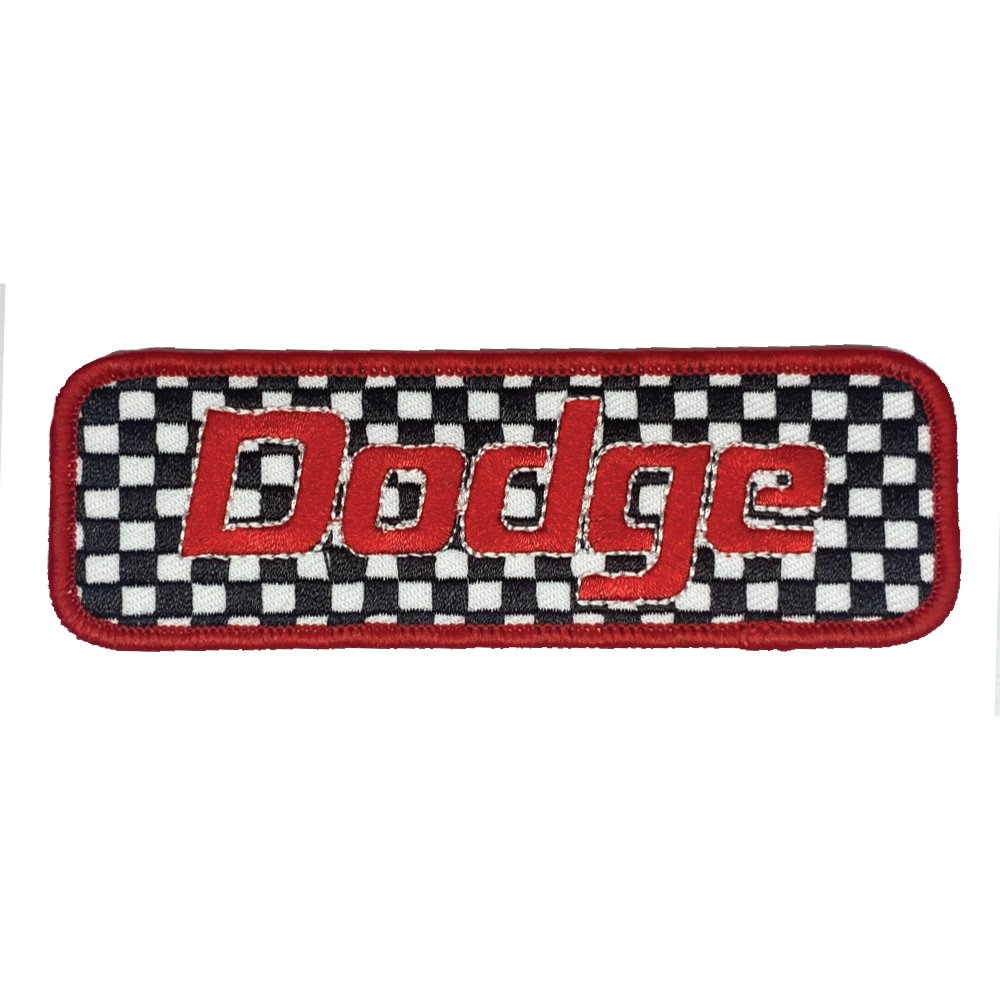 Patch - Dodge Checkerboard – Official FCA-Dodge Gear — Detroit Shirt ...