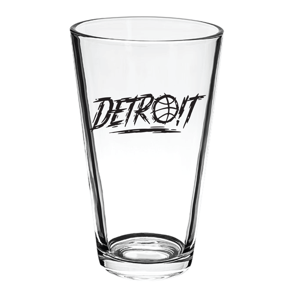 Pint Glass - Detroit Score Basketball – Official Detroit Shirt Company Gear
