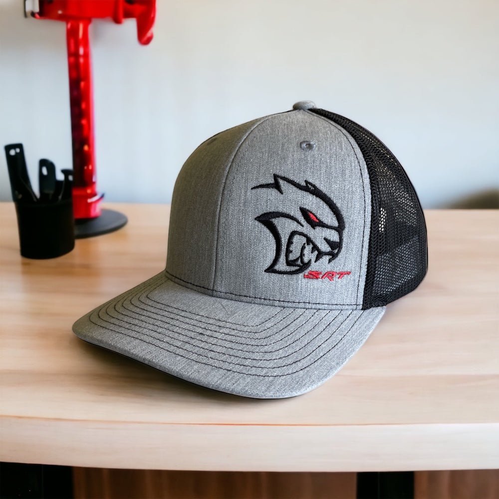Hat - Dodge SRT Hellcat REDEYE SnapBack Trucker (Heather Grey/Black ...