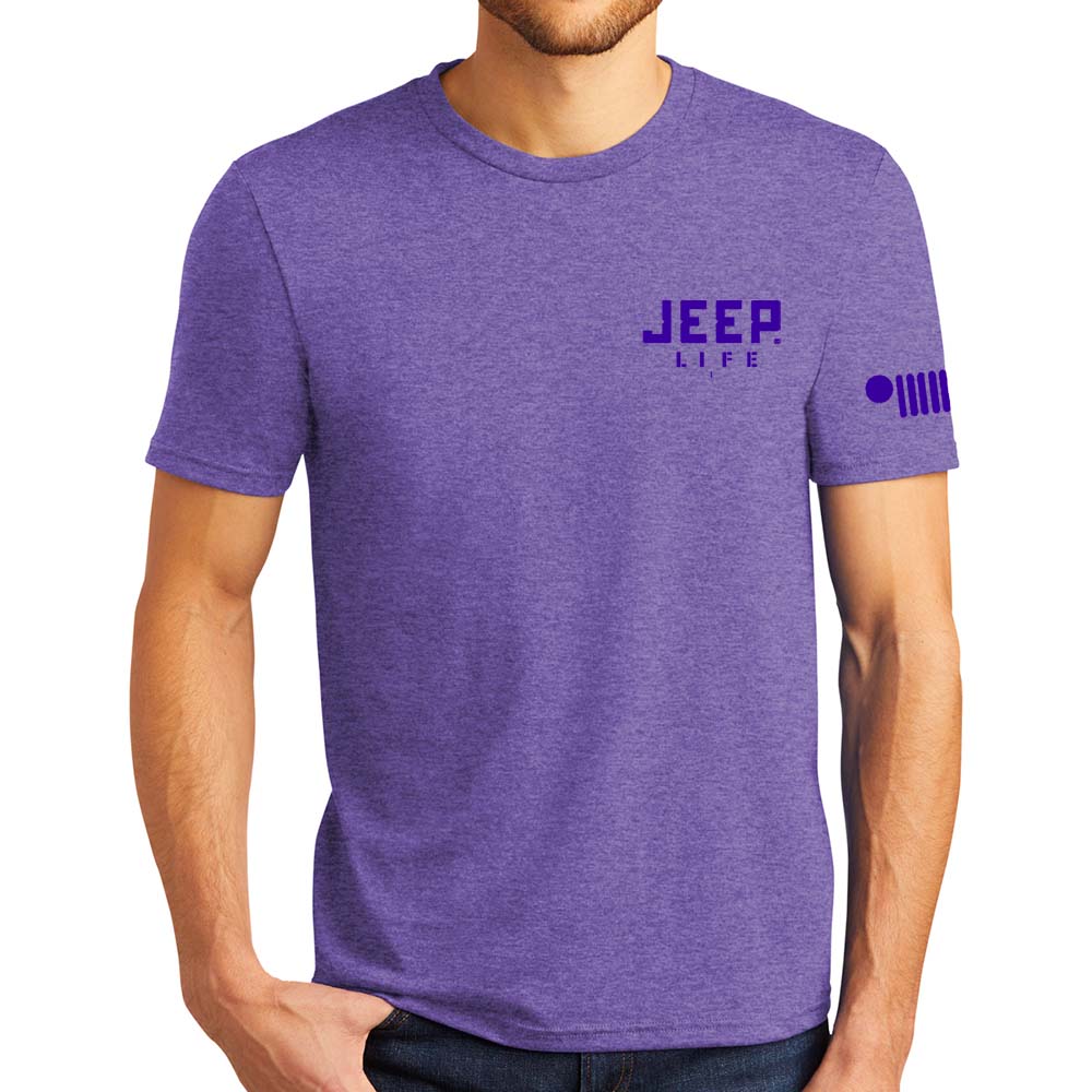 Mens Jeep® Life Purple Tone Triblend T-Shirt – Official FCA-Jeep Gear ...