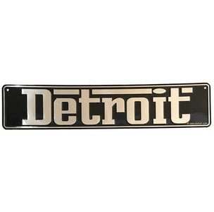 Metal Sign - Detroit Grigio – Official Detroit Shirt Company Gear