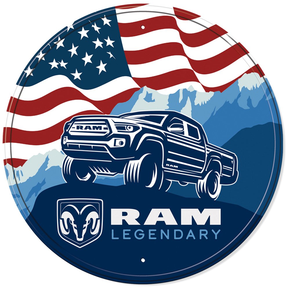 Metal Sign - RAM Legendary – Official FCA-RAM Gear — Detroit Shirt Company