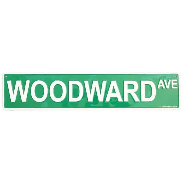 Metal Sign - Woodward Ave – Official Detroit Shirt Company Gear
