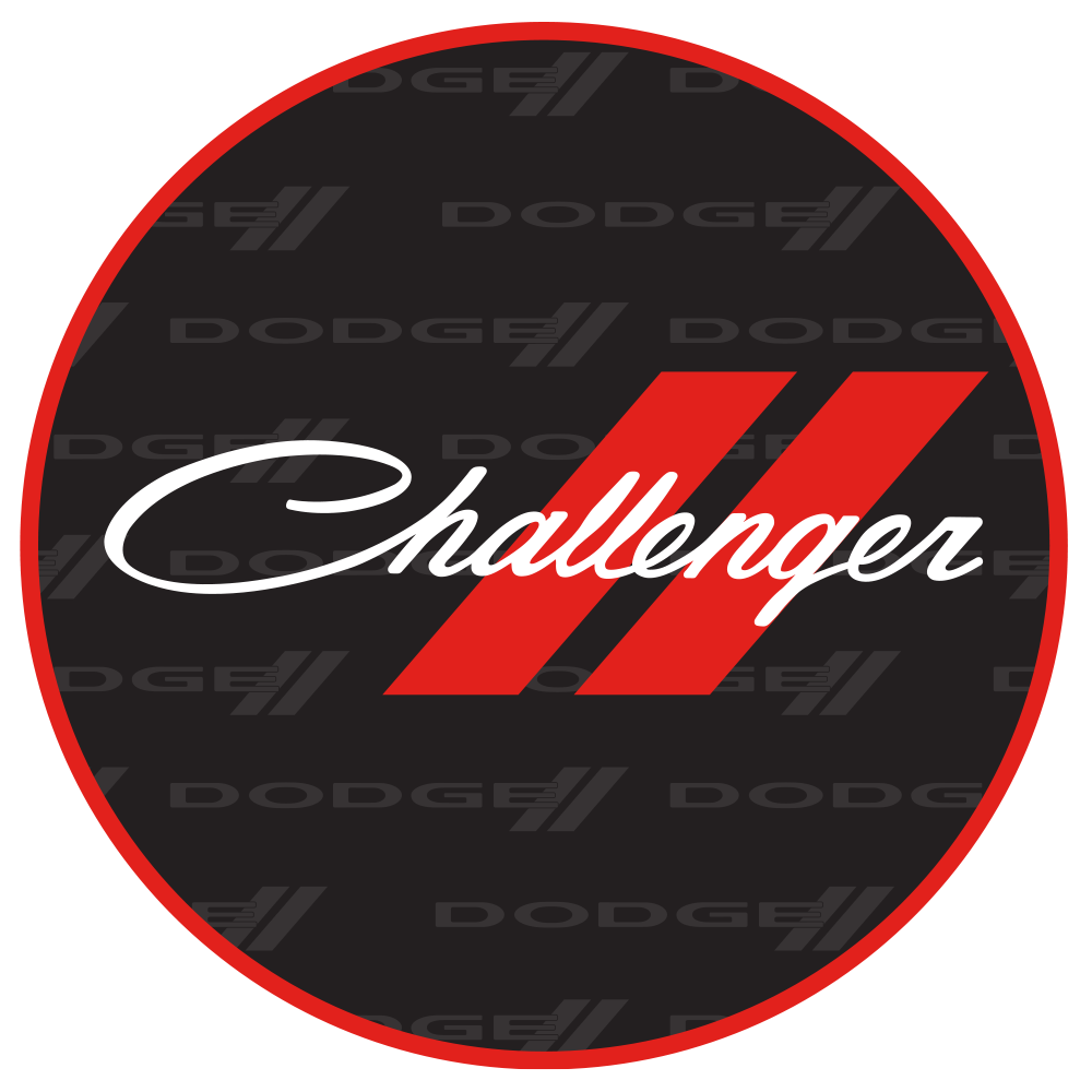 Sticker - Dodge Challenger - Round — Detroit Shirt Company