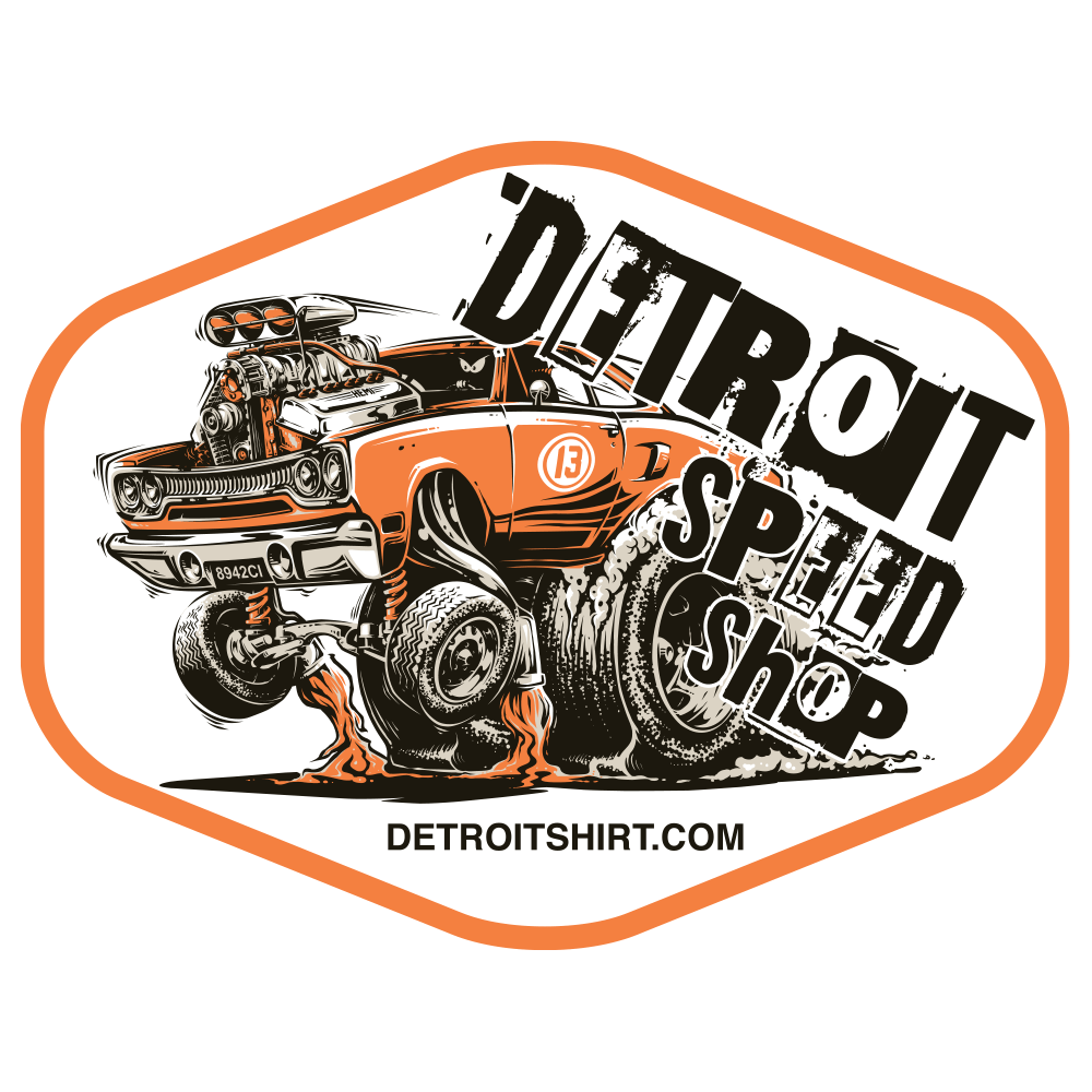 Sticker - Detroit Speed Shop with Car Hex — Detroit Shirt Company