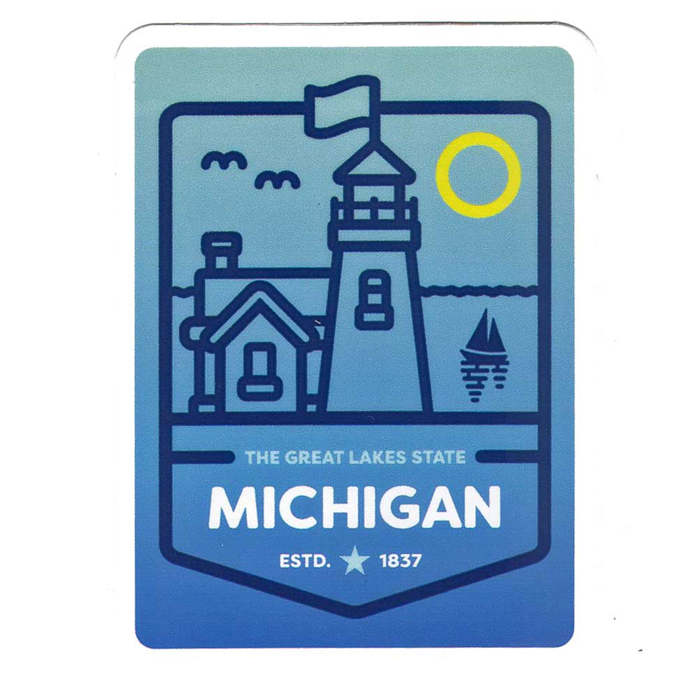 Michigan stickers for cars, windows, helmets and more — Detroit Shirt ...