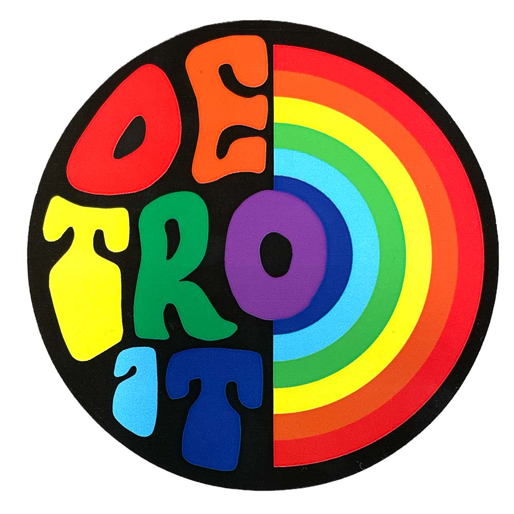 Sticker - Detroit Rainbow – Official Detroit Shirt Company Gear