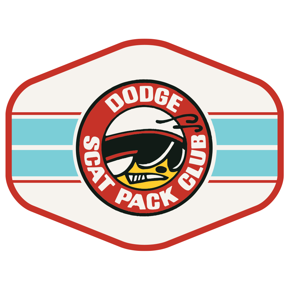 Sticker - Dodge Scat Pack Club Hex – Official FCA-Dodge Gear — Detroit ...
