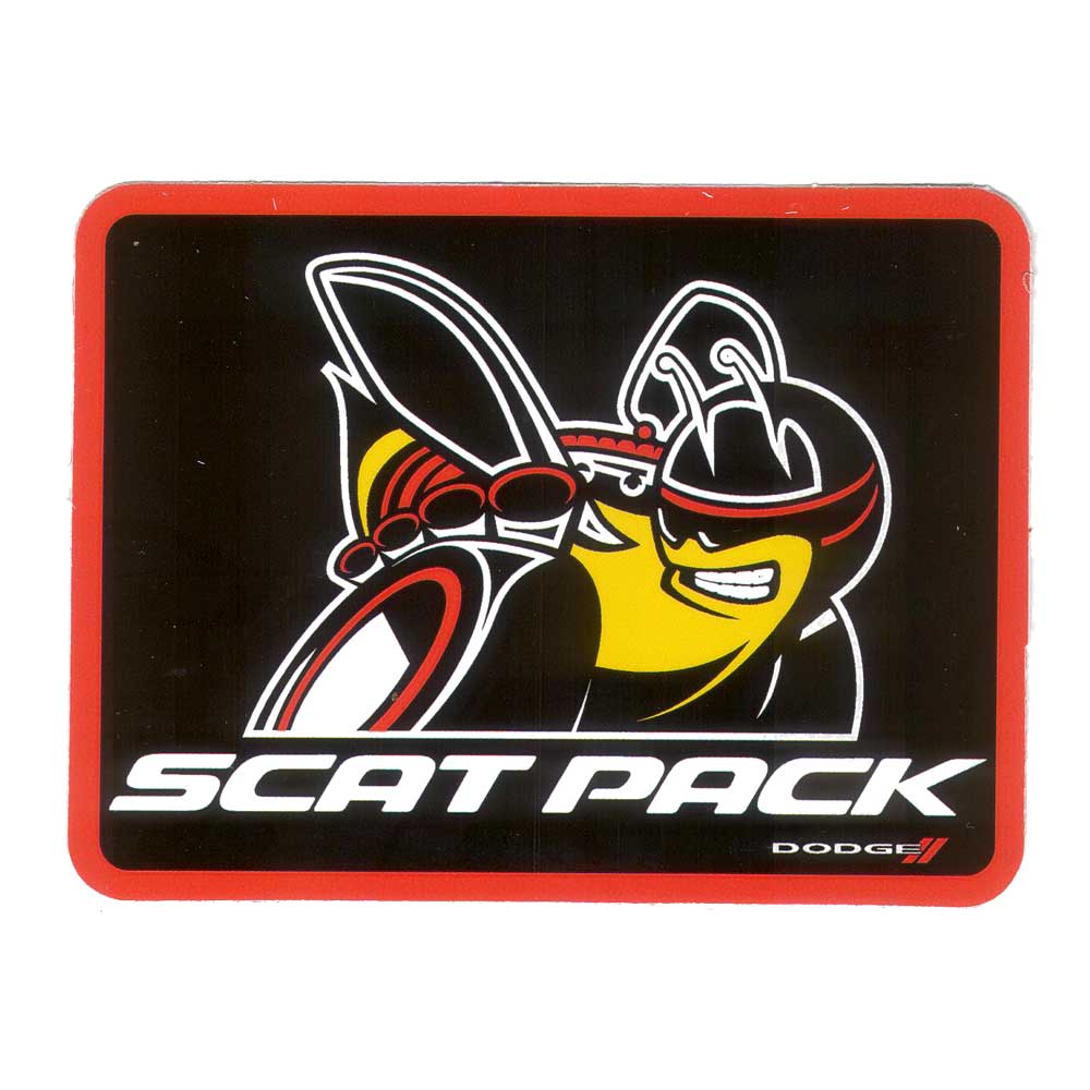 Sticker - Dodge Scat Pack Rectangle – Official FCA-Dodge Gear — Detroit ...