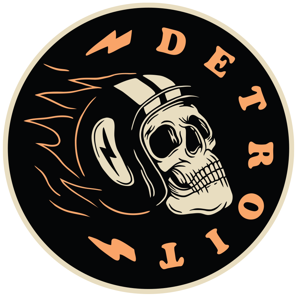 Sticker - Detroit Skull Racer – Official Detroit Shirt Company Gear