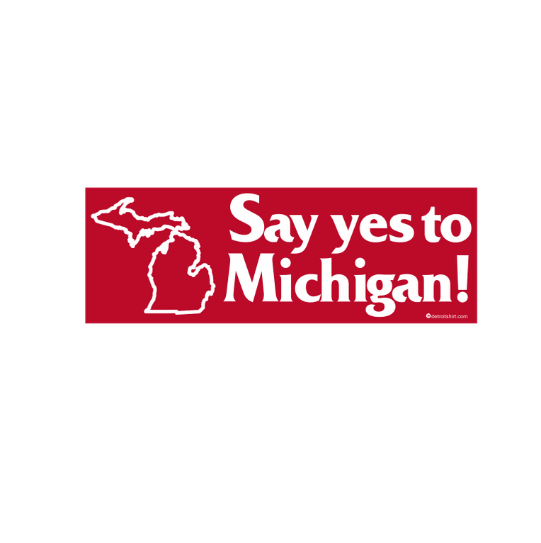 Michigan stickers for cars, windows, helmets and more — Detroit Shirt ...