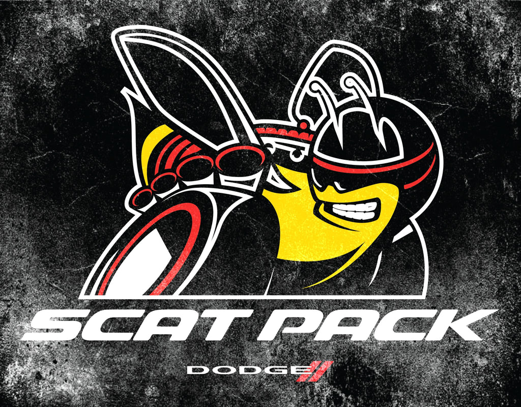 Scat Pack Logo NEW 19 23 Dodge Challenger "SCAT PACK 392" Hemi RH