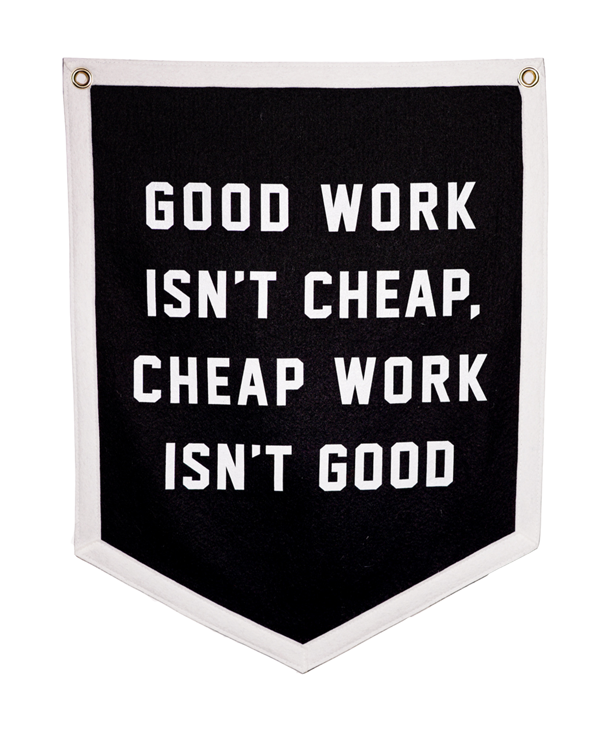 Good Work Isn't Cheap Camp Flag • Promises Kept Events x Oxford Pennant ...