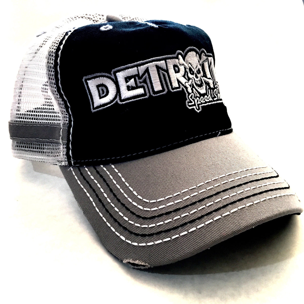 Hat - Detroit Speed Shop Bones Trucker – Official Detroit Shirt Company ...