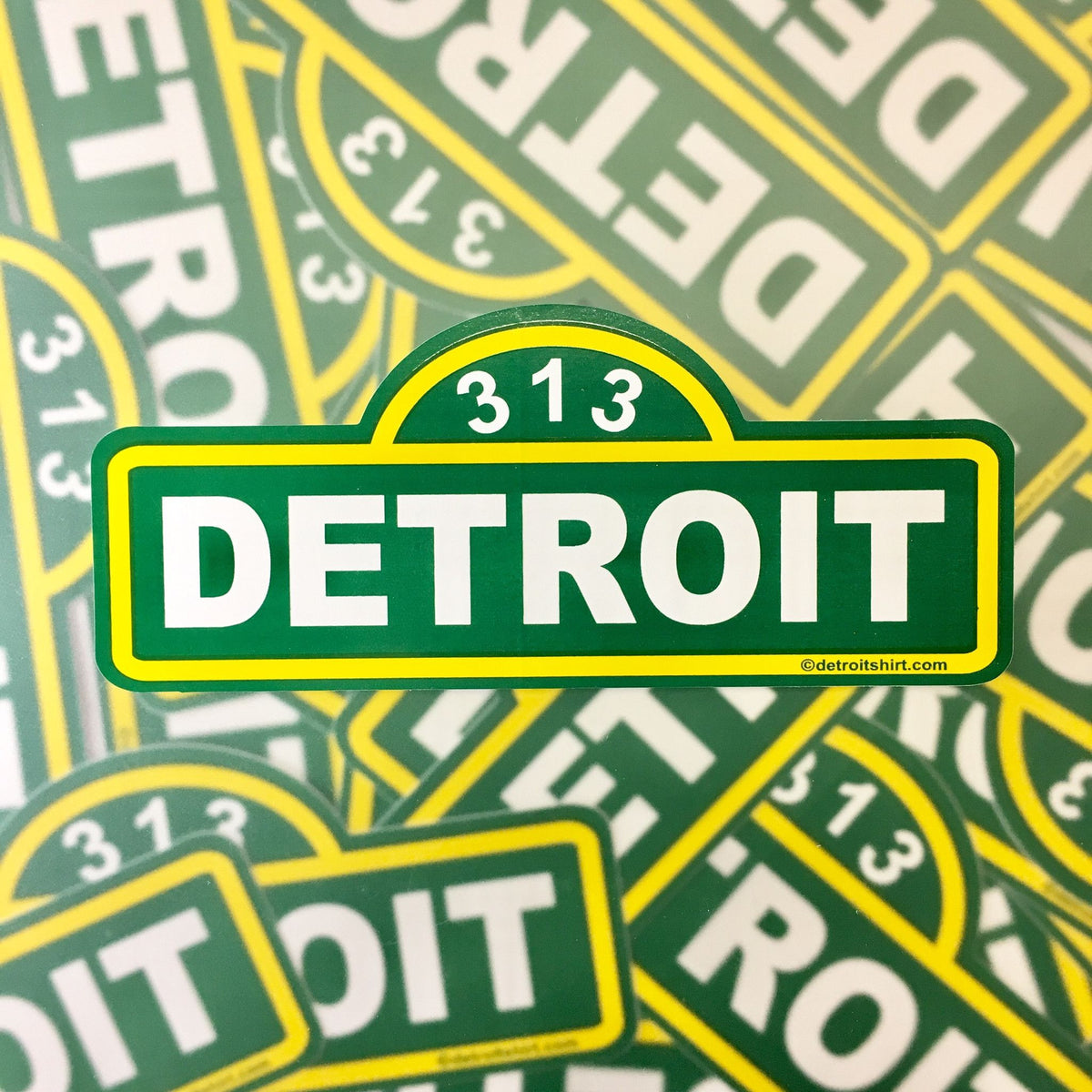 Sticker - Detroit Street Sign – Official Detroit Shirt Company Gear